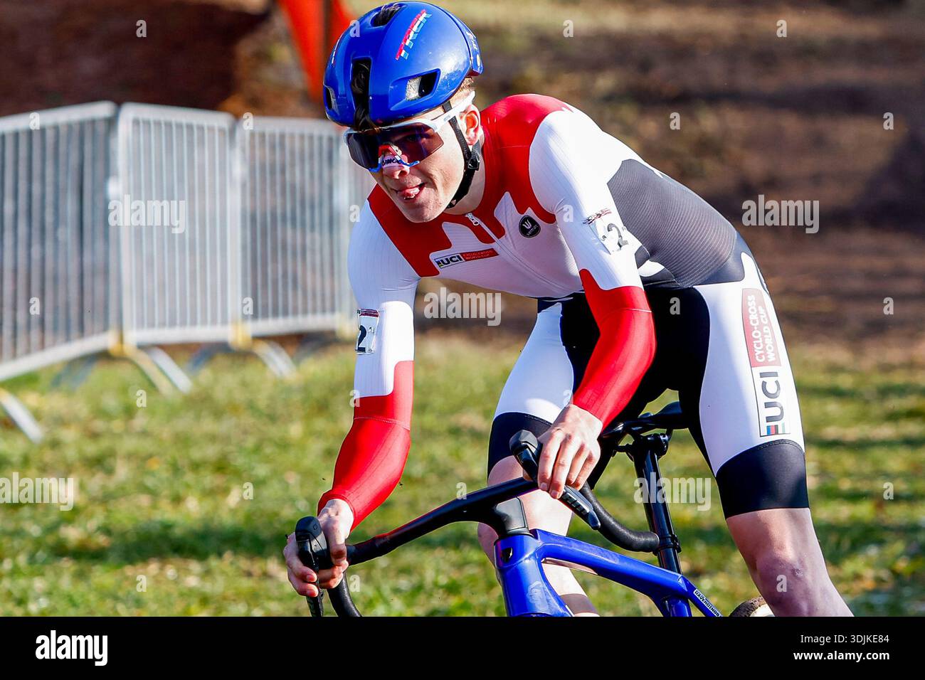 David Haverdings of Netherlands competing on the 34th UCI Cyclo-Cross ...