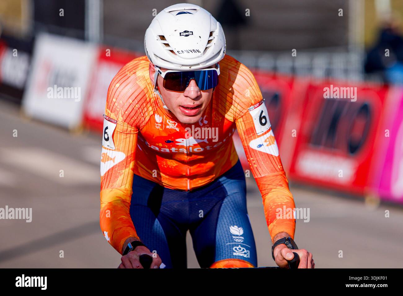 Senna Remijn of Netherlands competing on the 34th UCI Cyclo-Cross World ...