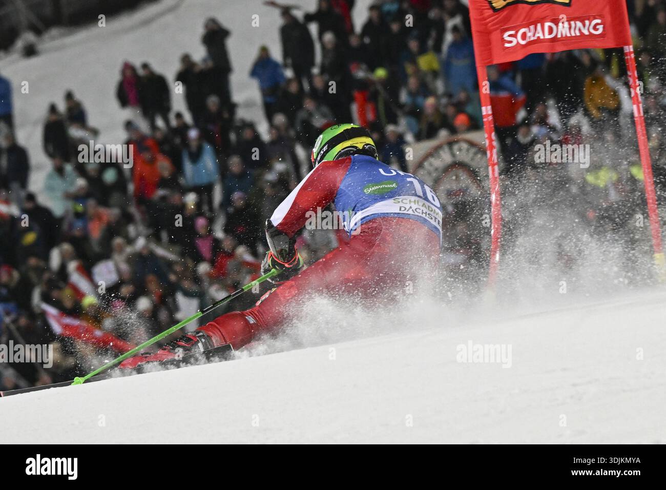 SCHLADMING, AUSTRIA - JANUARY 27: Raphael Haaser of Austria in action during the first run Audi ...