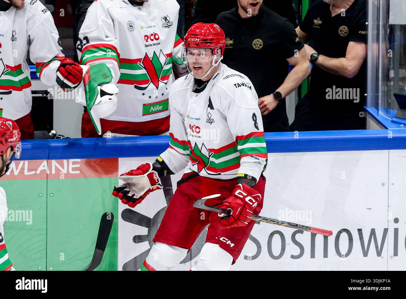 27.01.2026, Sosnowiec Mecz Tauron Hokej Liga sezon 2025/26 ECB Zaglebie ...