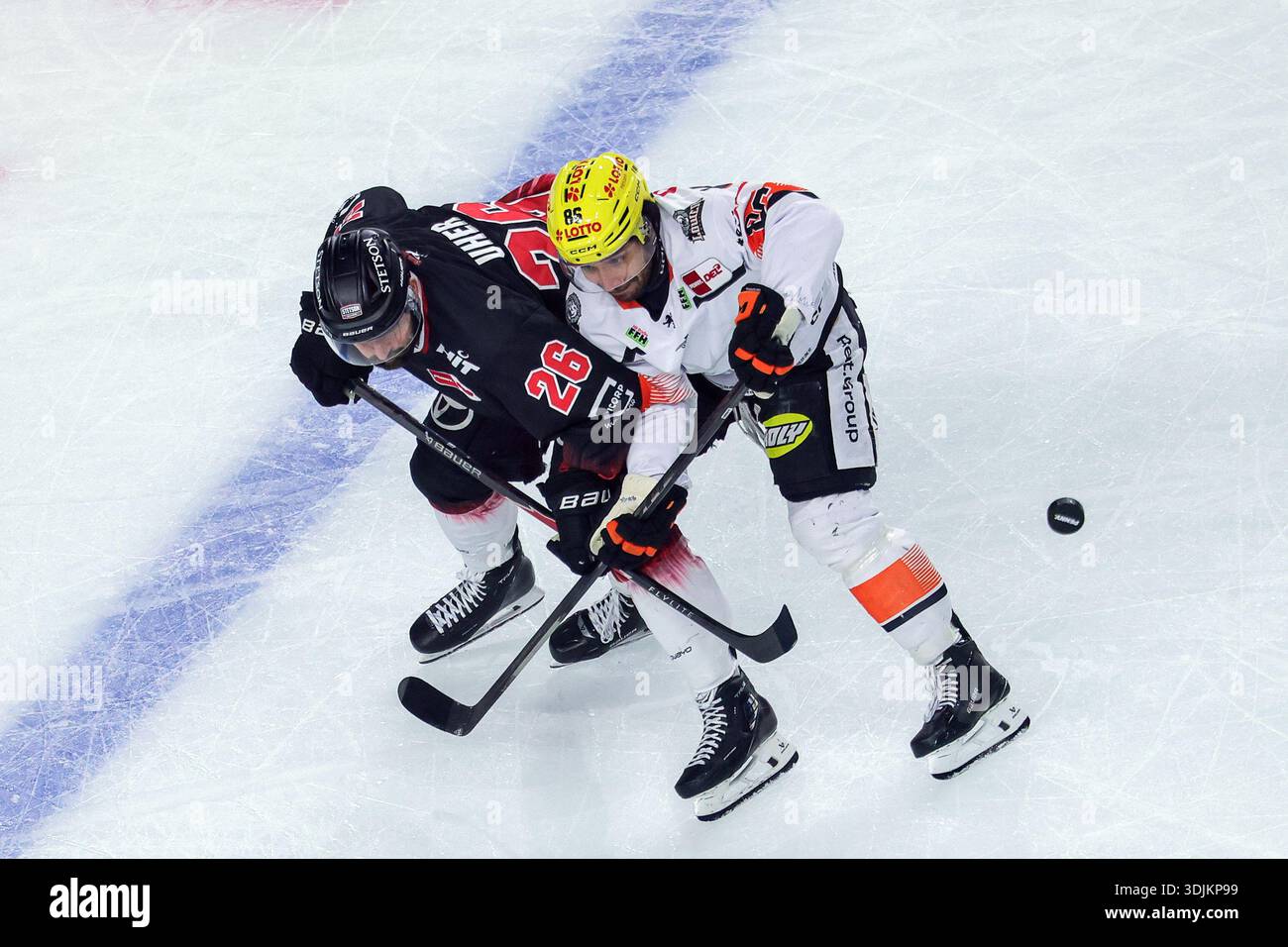 Cologne, Germany. 27th Jan, 2026. Ice hockey: DEL, Kölner Haie - Löwen ...