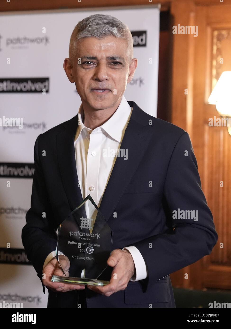 Mayor of London Sir Sadiq Khan with his Politician of the Year Award at ...