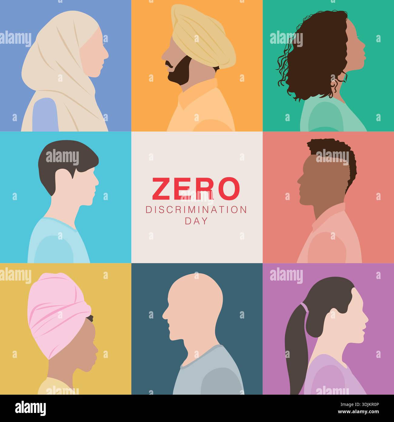Faces people diversity community portrait Stock Vector Images - Alamy