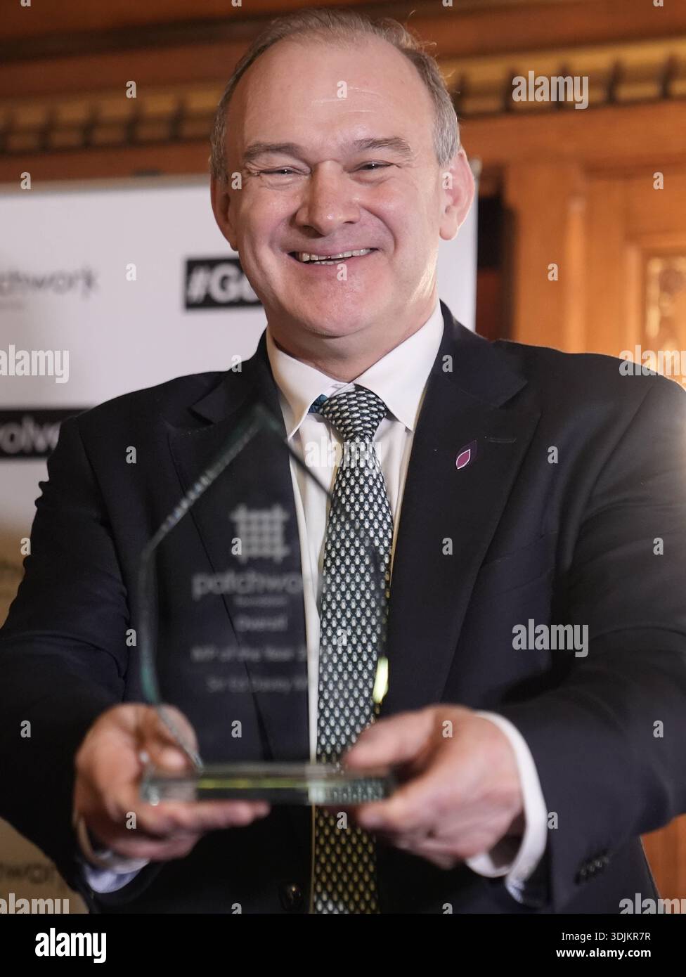 Sir Ed Davey with his Overall MP of the Year Award at the MP of the ...