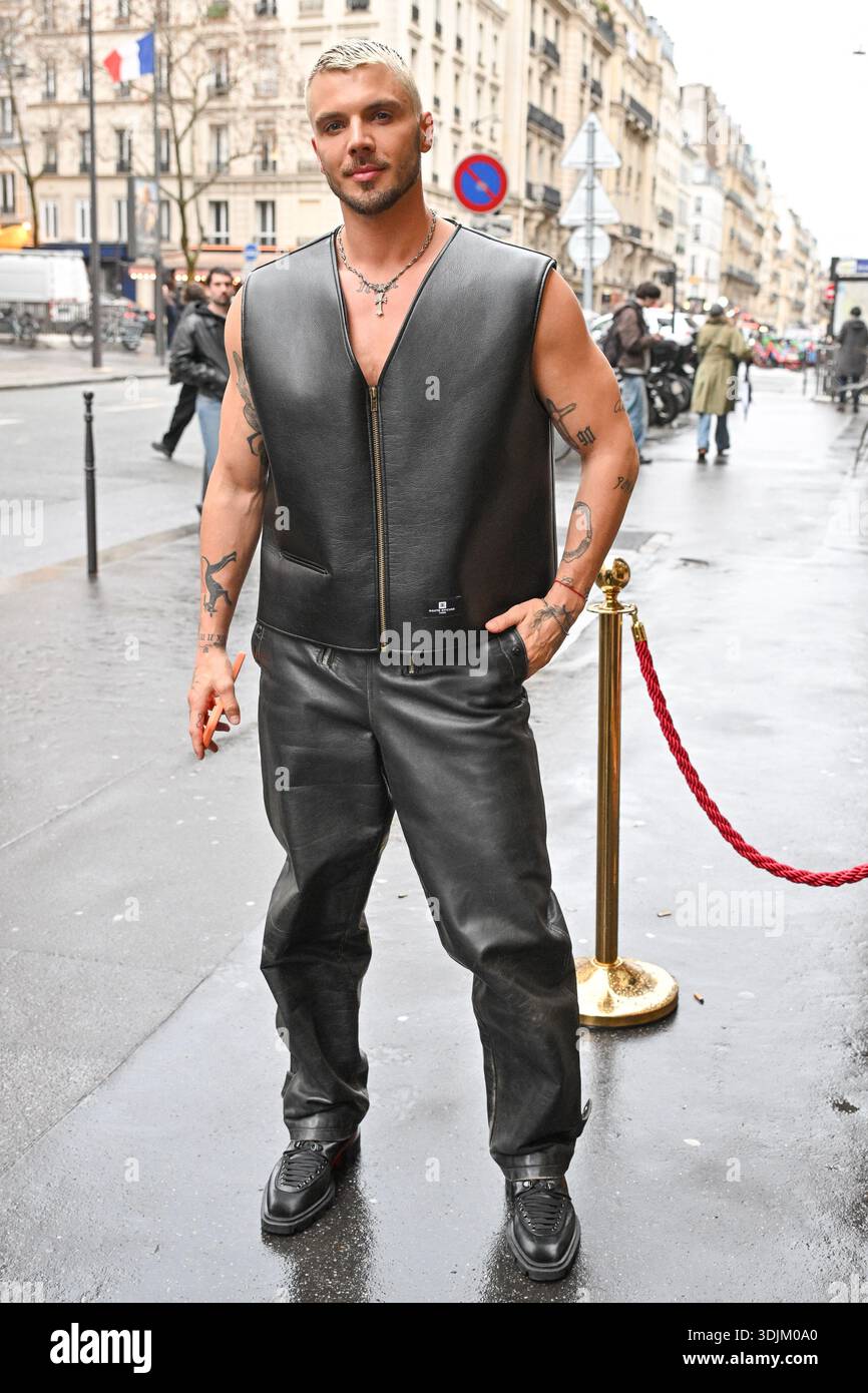 Jonathan Jenvrin arriving at Julien Fournie show during Paris Fashion ...