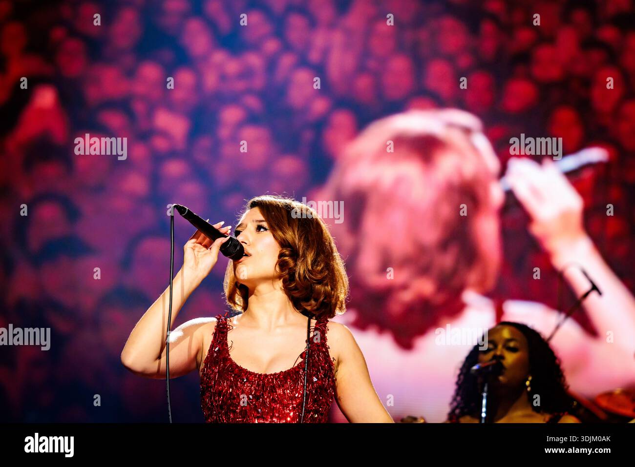 AMSTERDAM – Singer Raye performing at the Ziggo Dome. The British ...