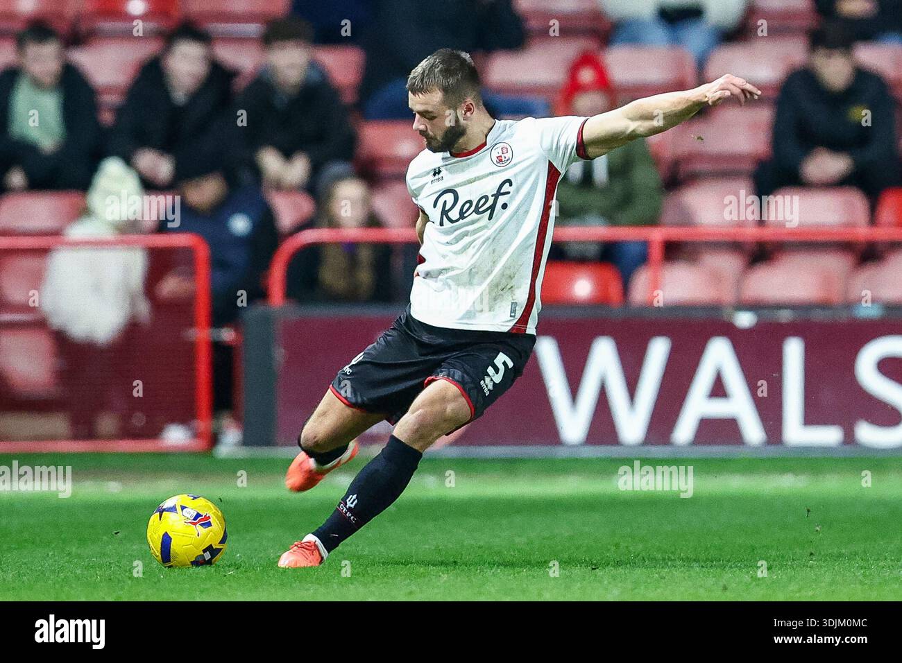 d5, Charlie Barker of Crawley Town fires the ball forward uring the Sky ...