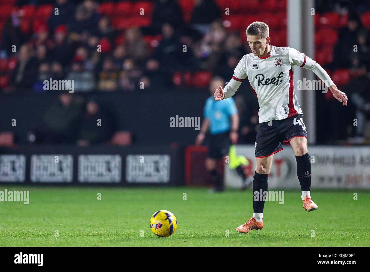 49, Ronan Darcy of Crawley Town in attacking action with the ball ...