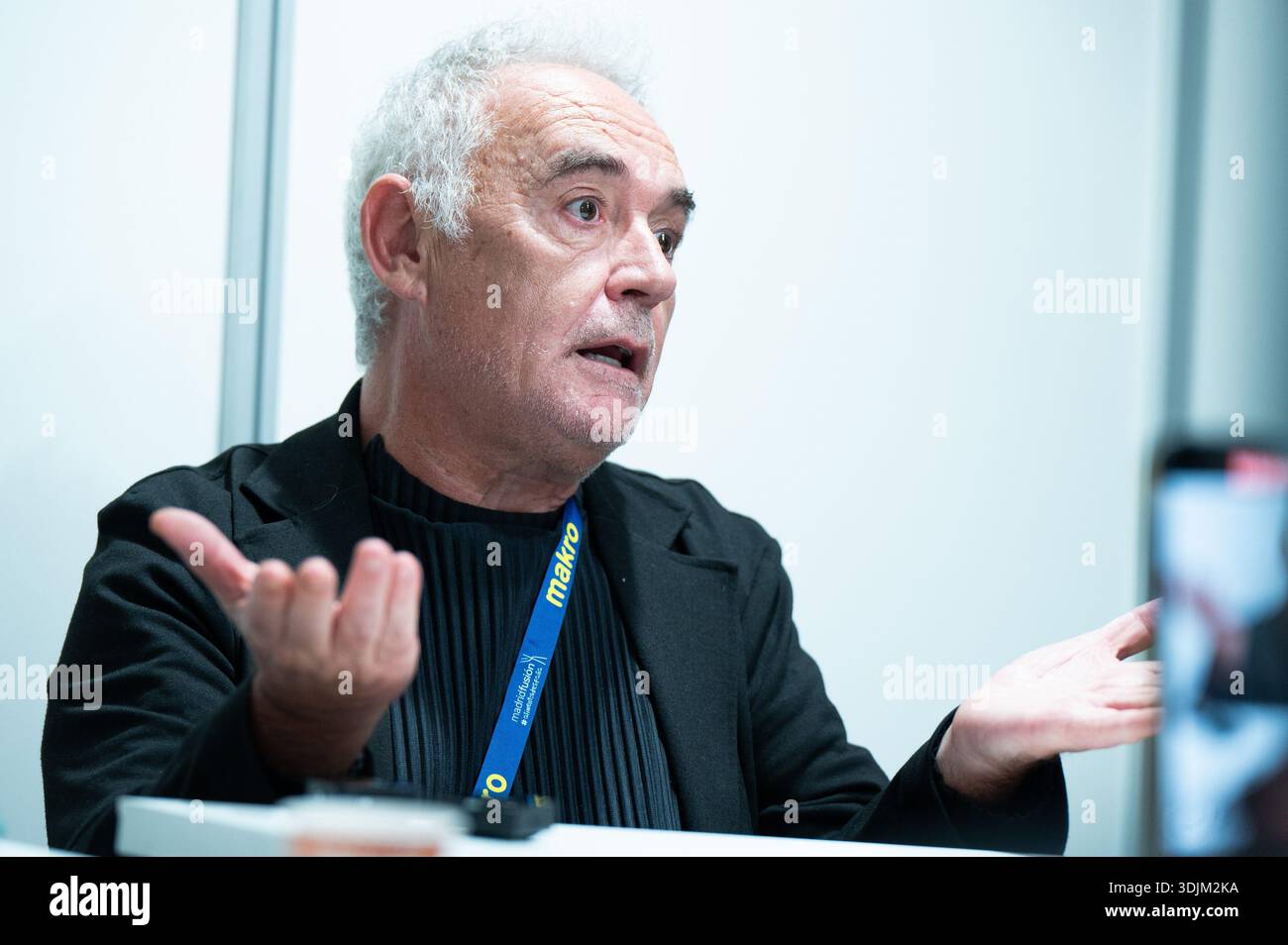Spanish chef Ferran Adria during the 31 edition of the Mergers Congress ...