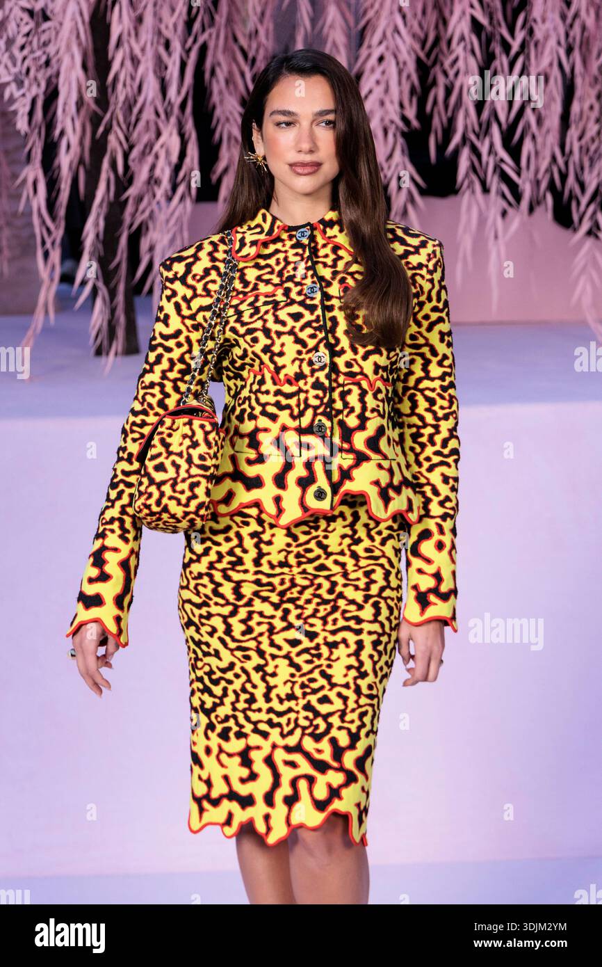 Dua Lipa attends CHANEL Haute Couture Spring/Summer 2026 Runway during ...