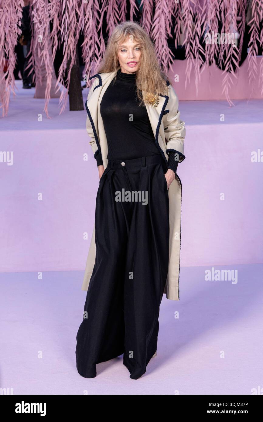 Arielle Dombasle attends CHANEL Haute Couture Spring/Summer 2026 Runway ...