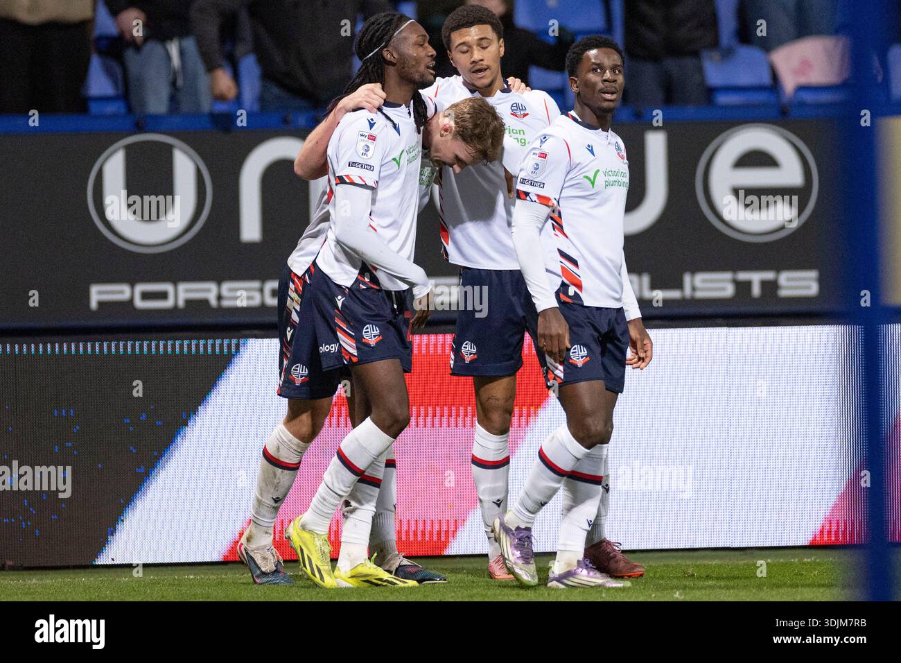 Goal 2-1 Sam Dalby #10 of Bolton Wanderers F.C celebrates his goal ...