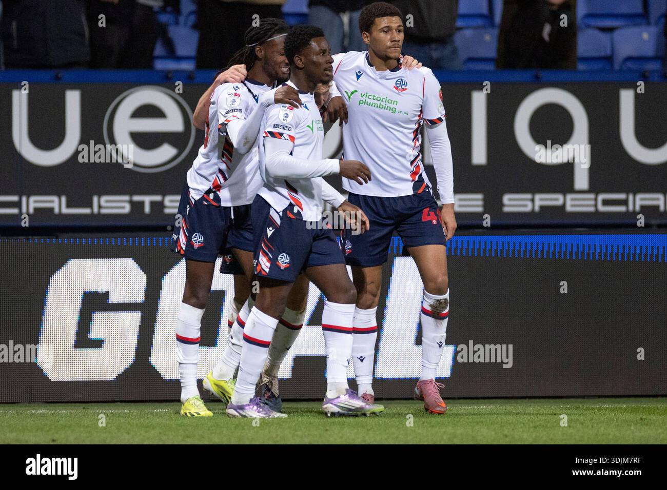 Goal 2-1 Sam Dalby #10 of Bolton Wanderers F.C celebrates his goal ...