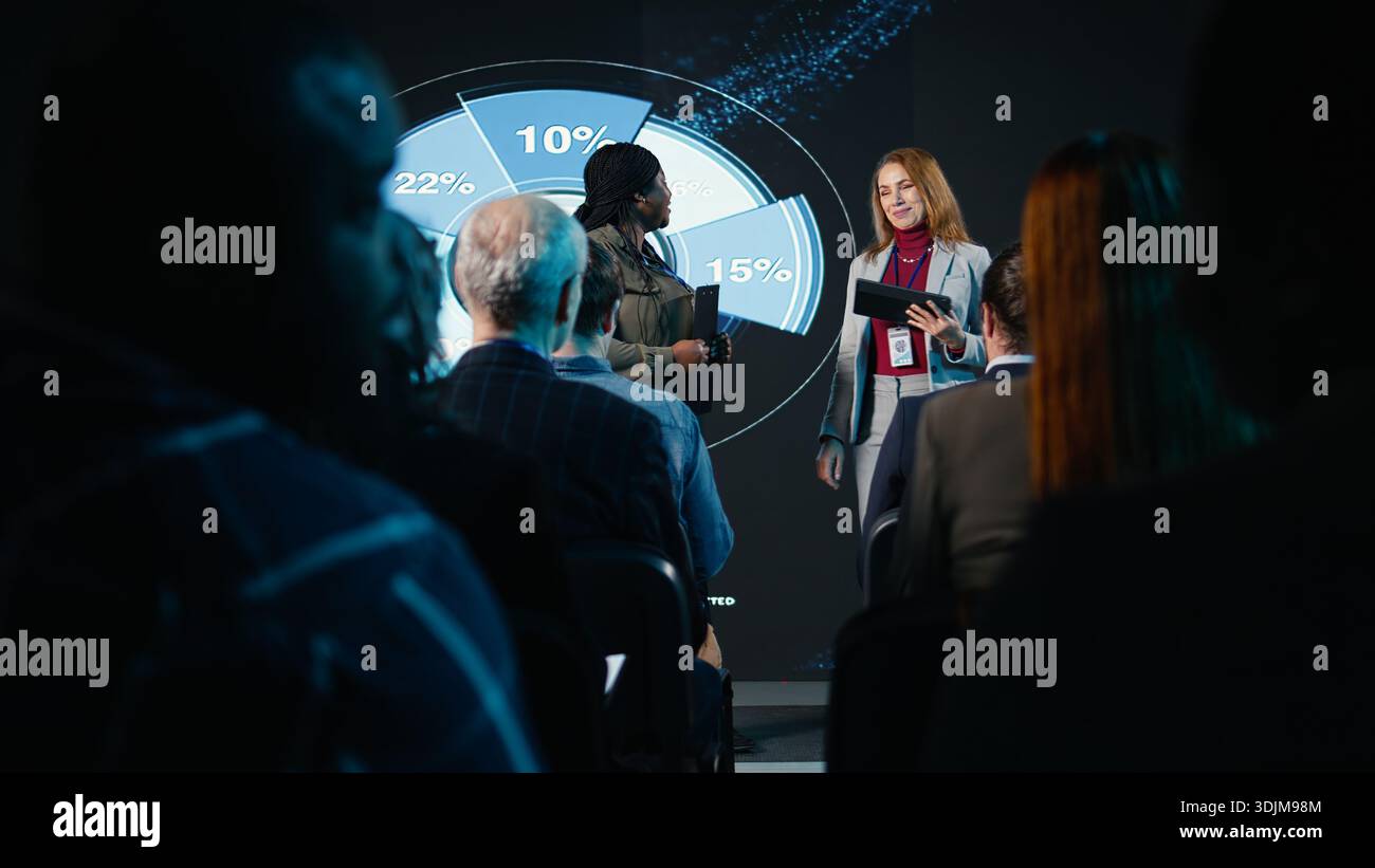 Diverse team female presenters hi-res stock photography and images - Alamy