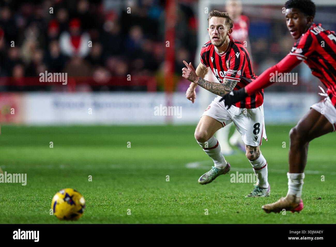 8, Charlie Lakin of Walsall FC in attacking action during the Sky Bet ...