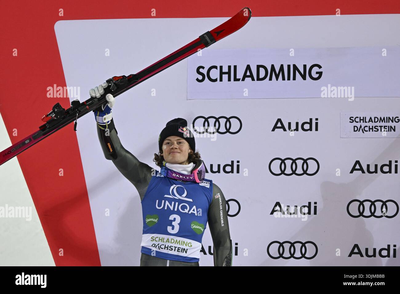 SCHLADMING, AUSTRIA - JANUARY 27: second place Lucas Pinheiro Braathen ...