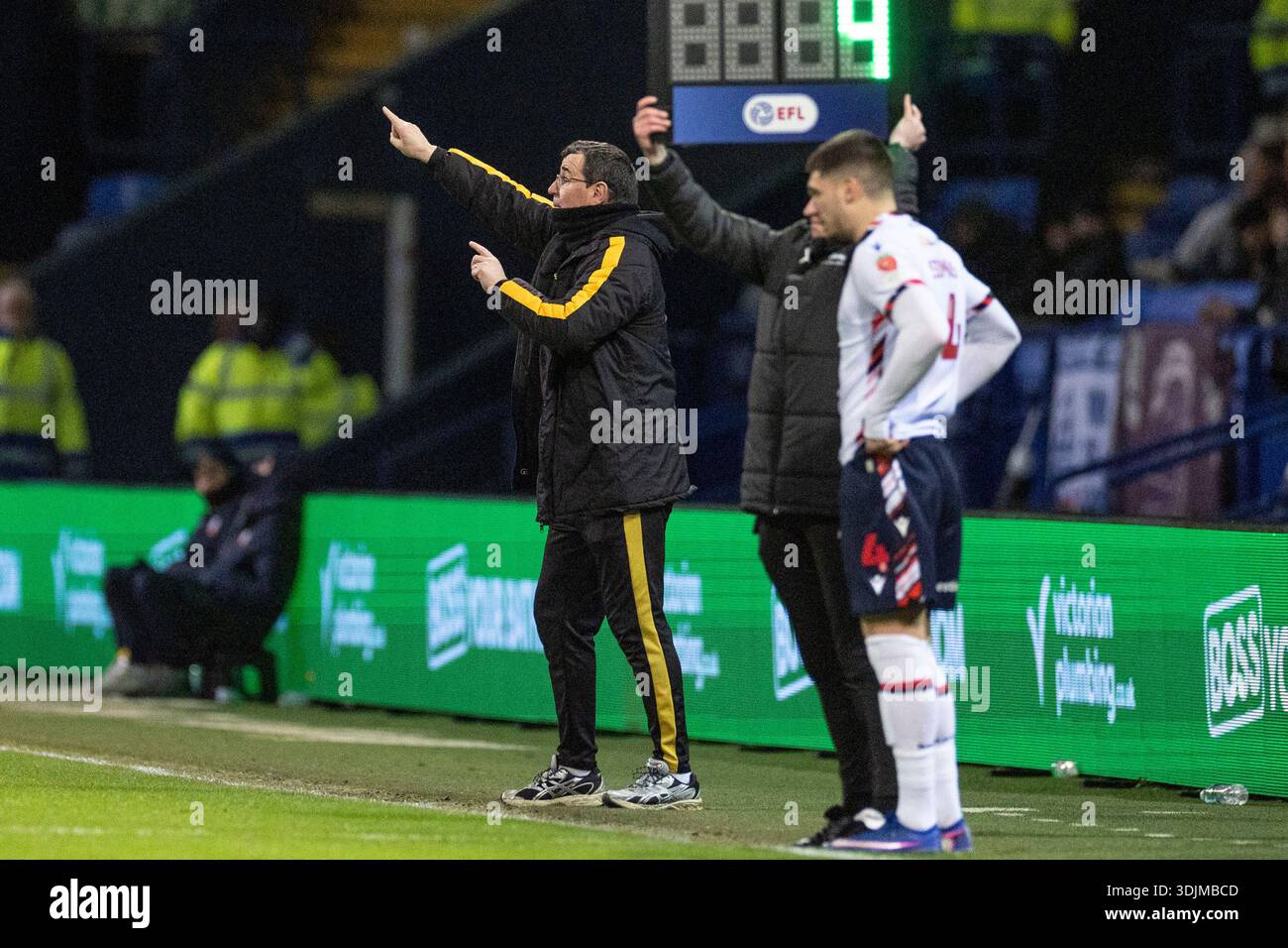 Burton Albion F.C. manager Gary Bowyer gesticulates during the Sky Bet ...