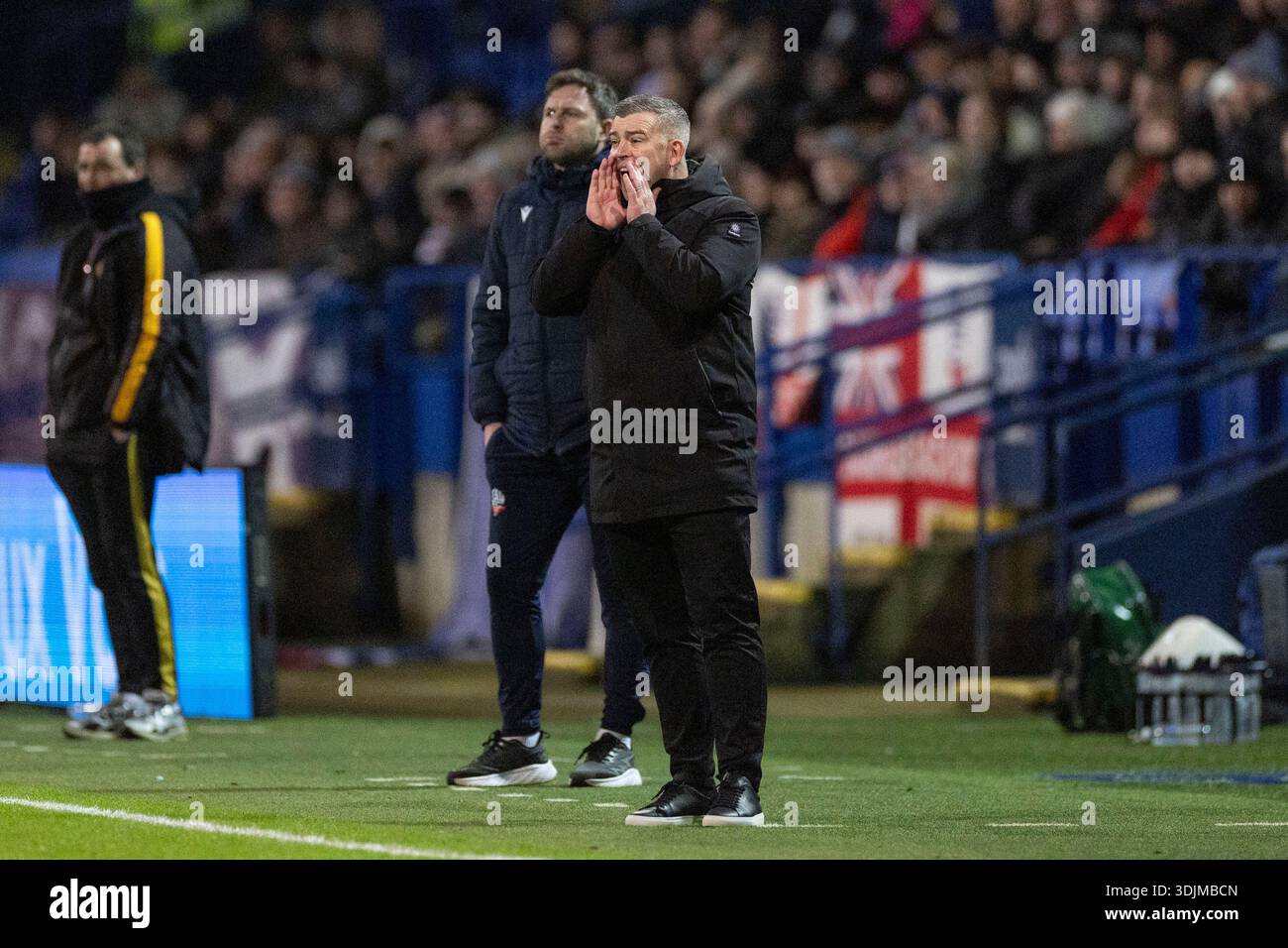 Bolton Wanderers F.C manager, Steven Schumacher during the Sky Bet ...