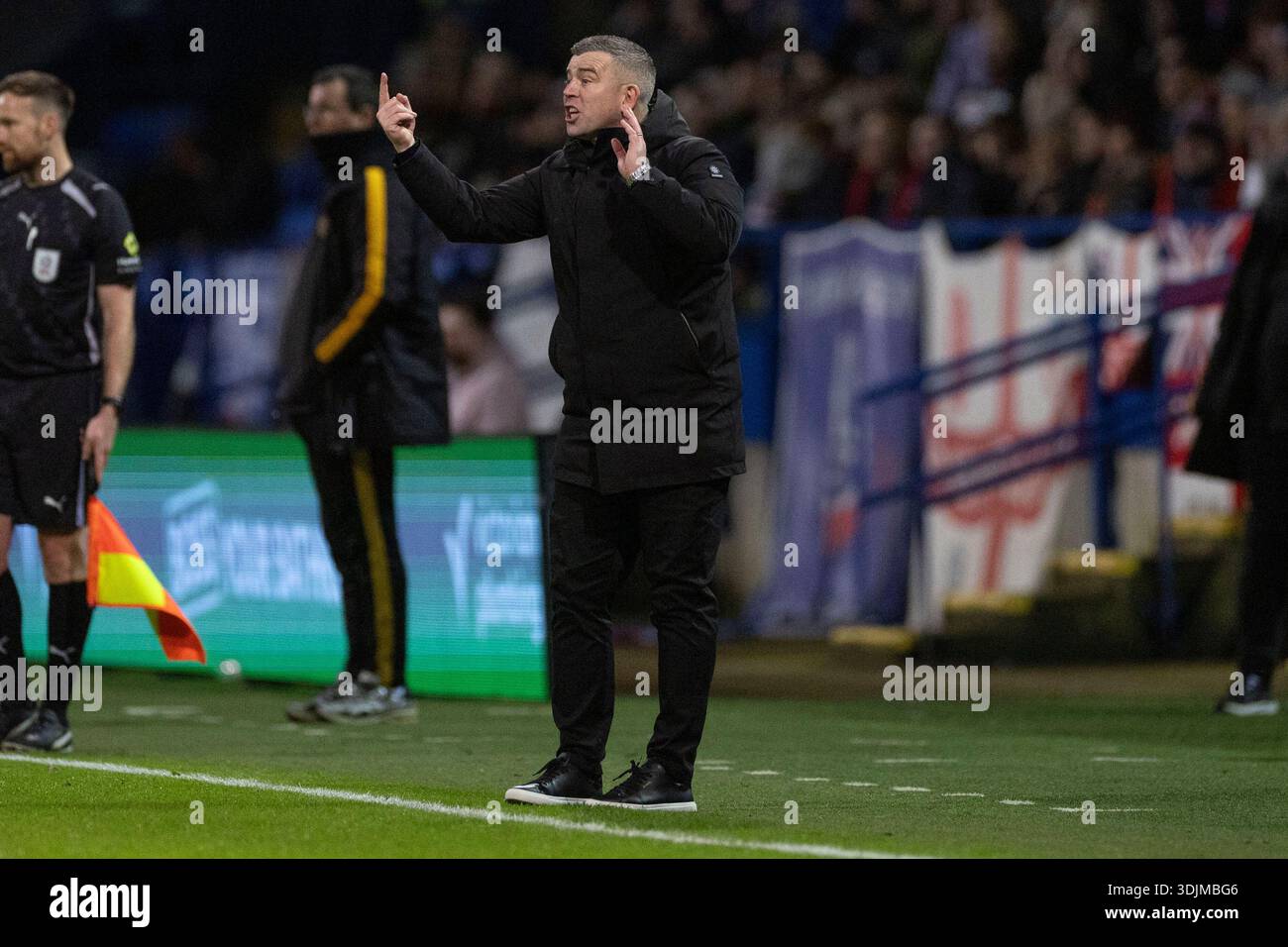 Bolton Wanderers F.C manager, Steven Schumacher gesticulates during the ...