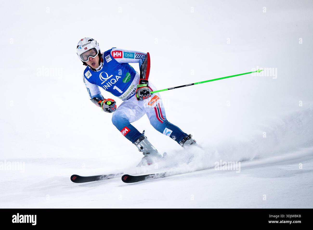 KRISTOFFERSEN Henrik (Norway) at the finish line, AUT, FIS Audi Ski ...