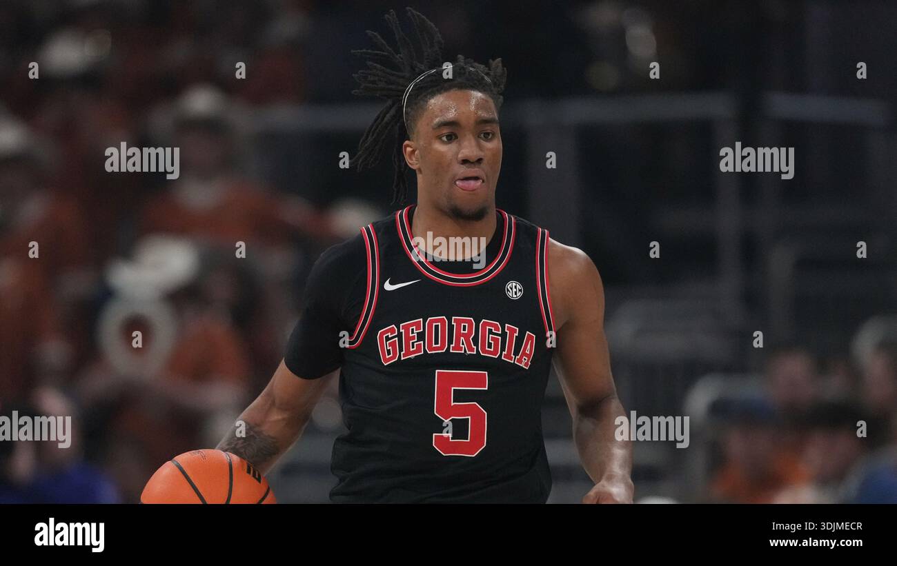 Georgia guard Jeremiah Wilkinson (5) during the second half of an NCAA ...