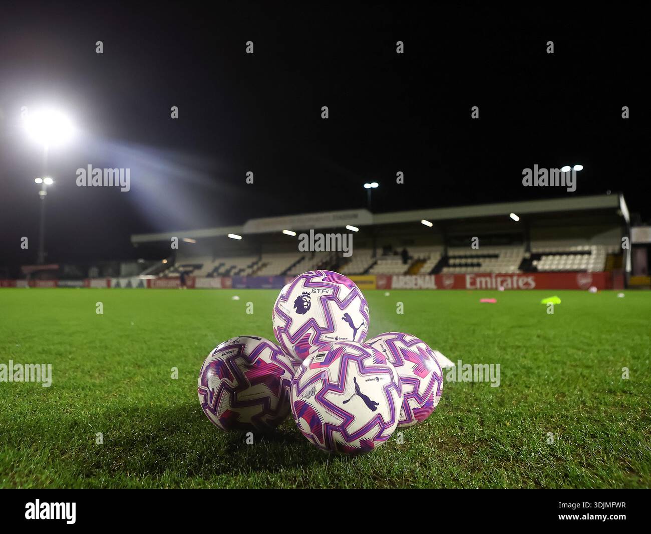 LONDON, ENGLAND - JANUARY 27: A general view of Meadow Park Stadium ...