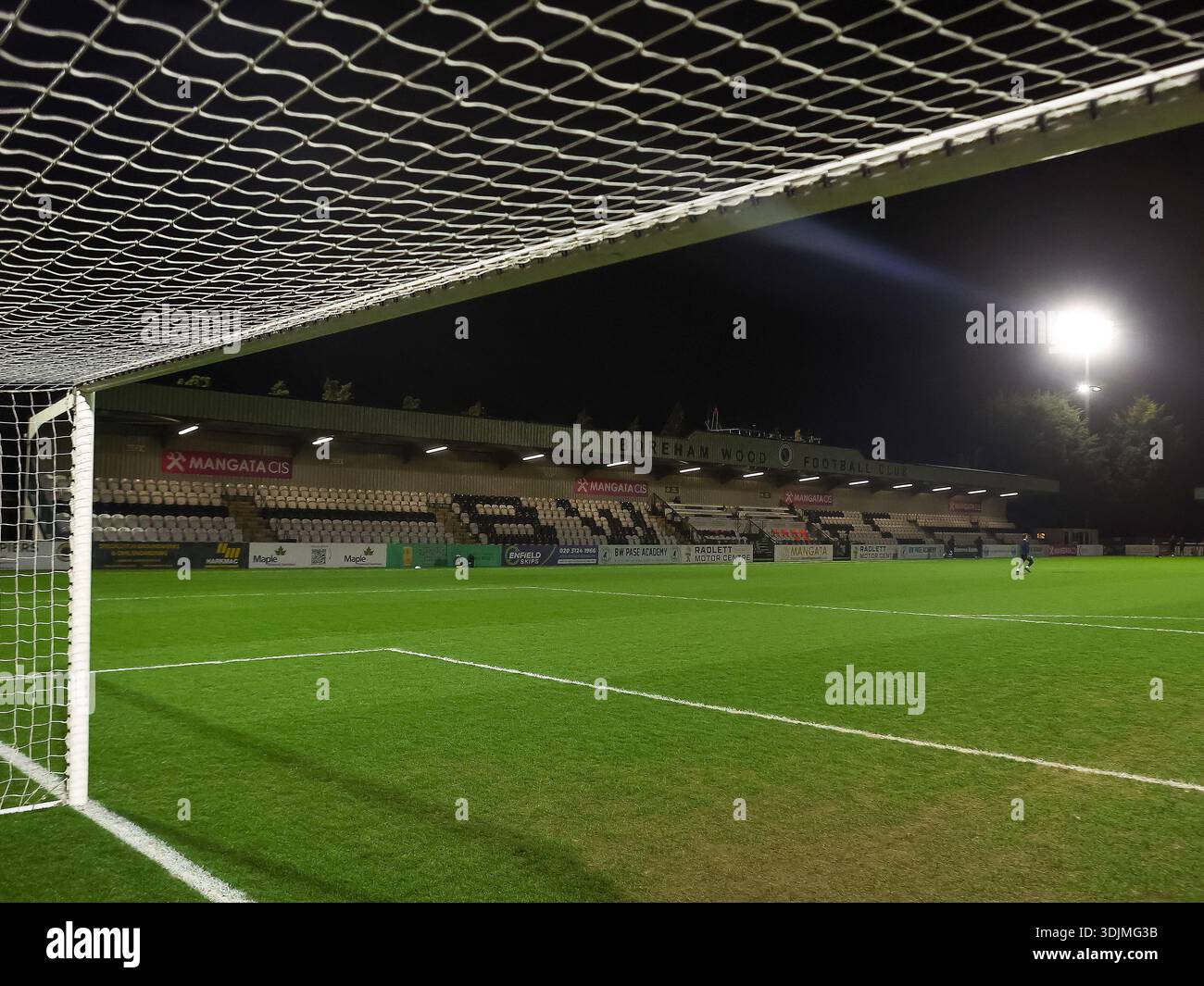LONDON, ENGLAND - JANUARY 27: A general view of Meadow Park Stadium ...