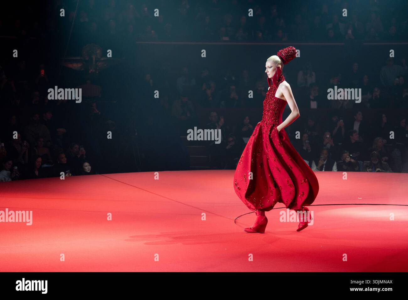 A model walks the runway during the Stéphane Rolland Haute Couture Week ...
