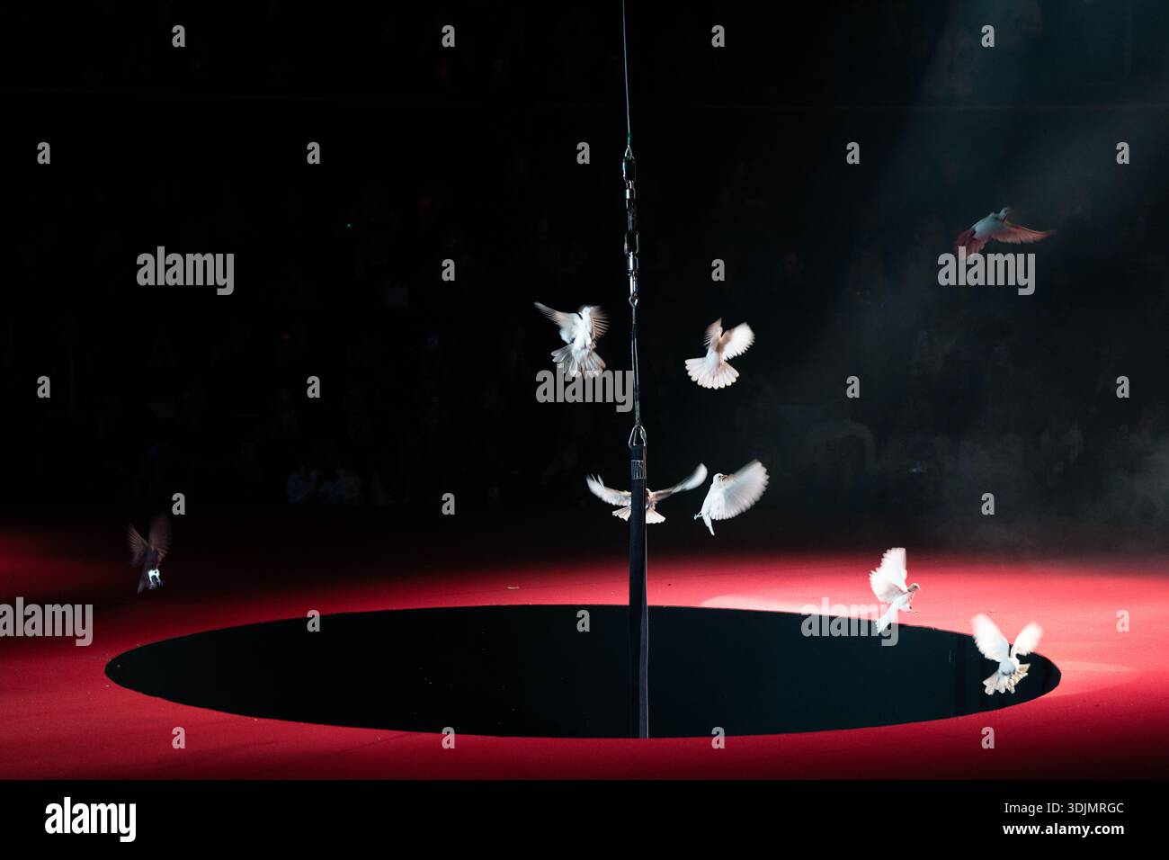 A model walks the runway during the Stéphane Rolland Haute Couture Week ...