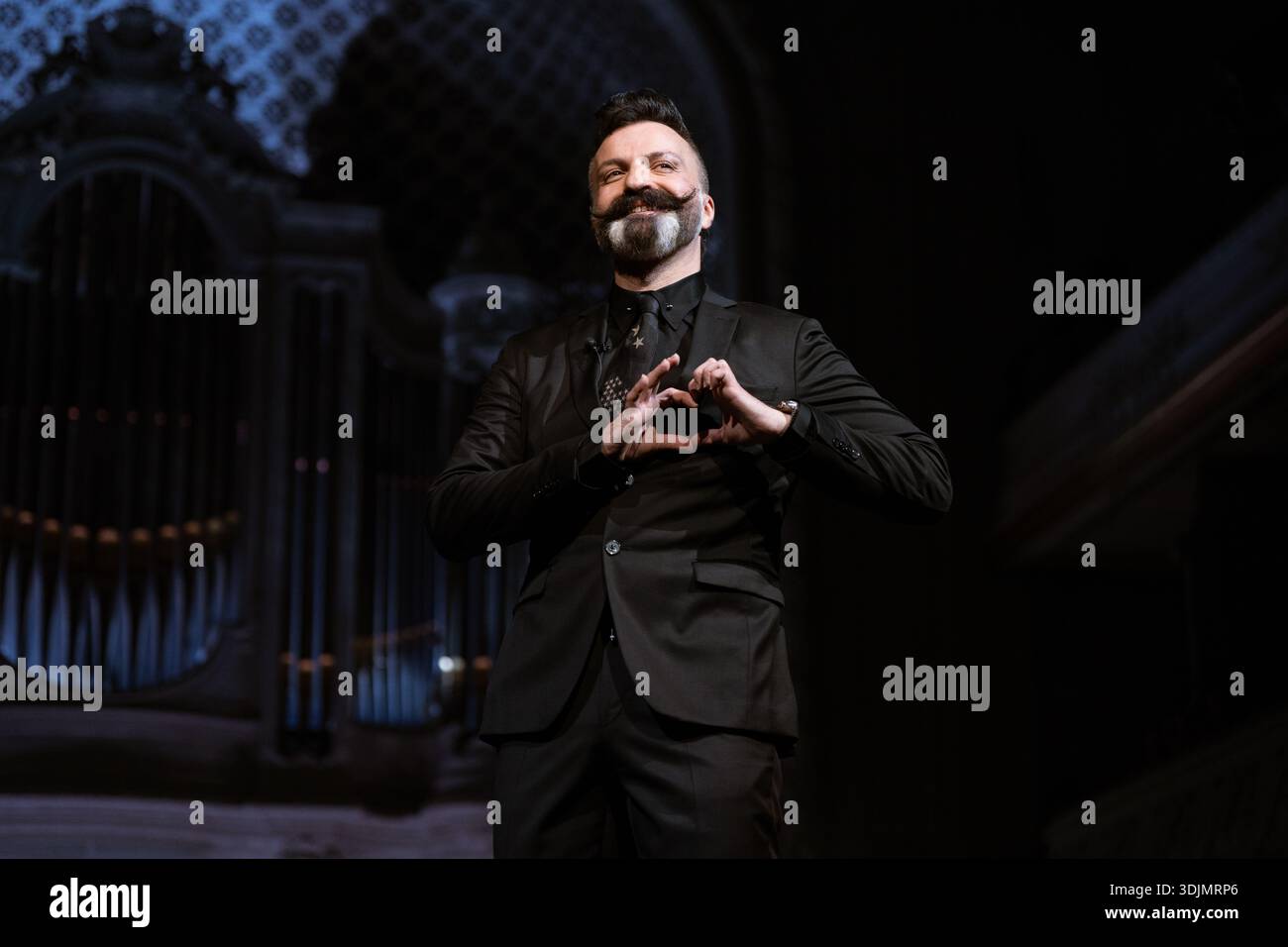 Designer Julien Fournie at the runway final during the Julien Fournié ...