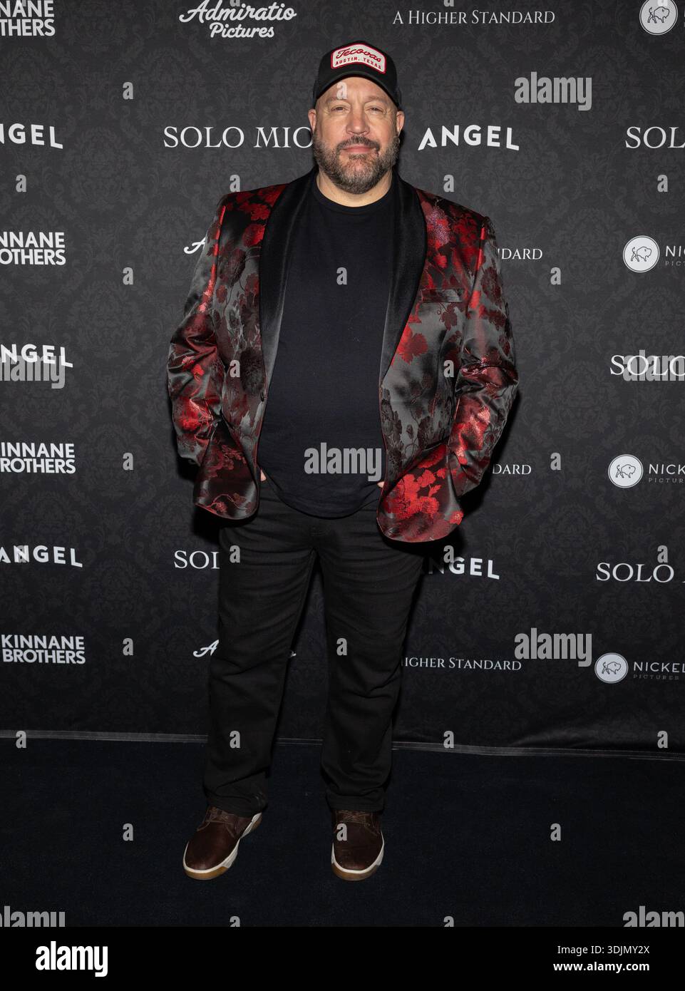 Kevin James attends the premiere of "Solo Mio" at Regal Times Square on ...