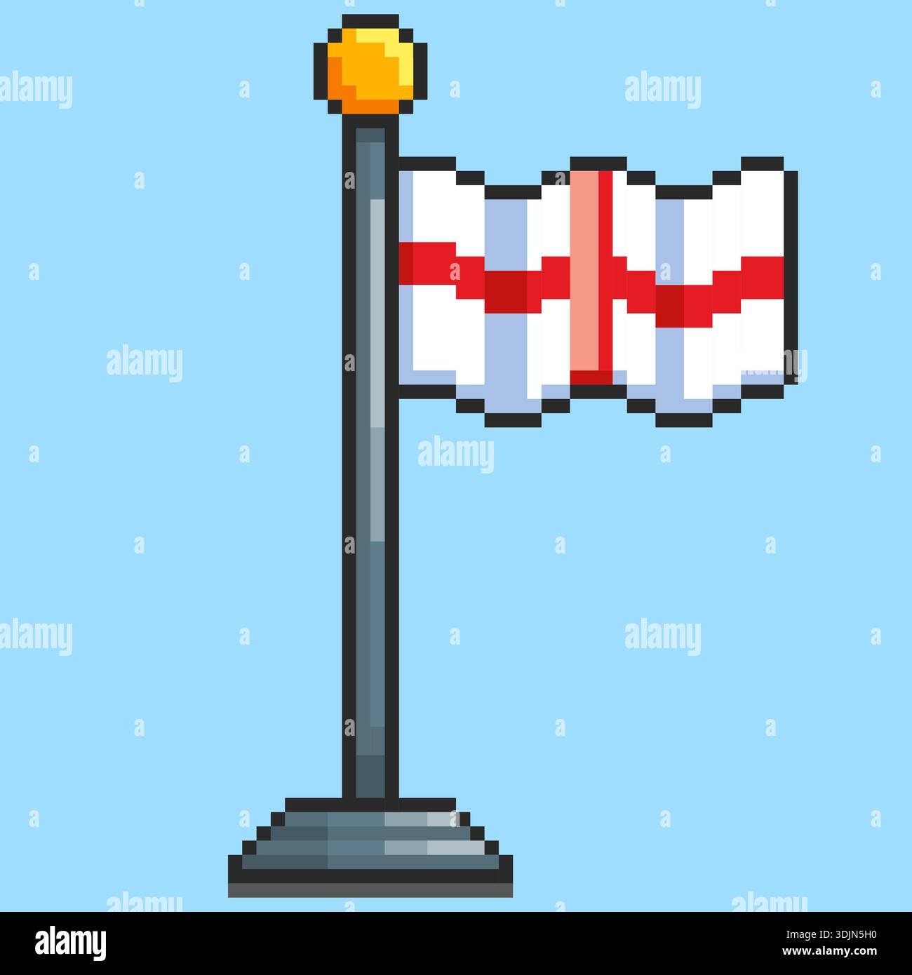 Pixel art England Flag game asset design Stock Vector Image & Art - Alamy