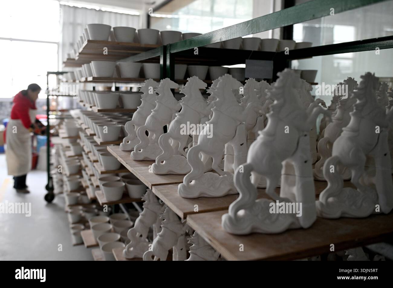 **CHINESE MAINLAND, HONG KONG, MACAU AND TAIWAN OUT** Craftsmen create ...