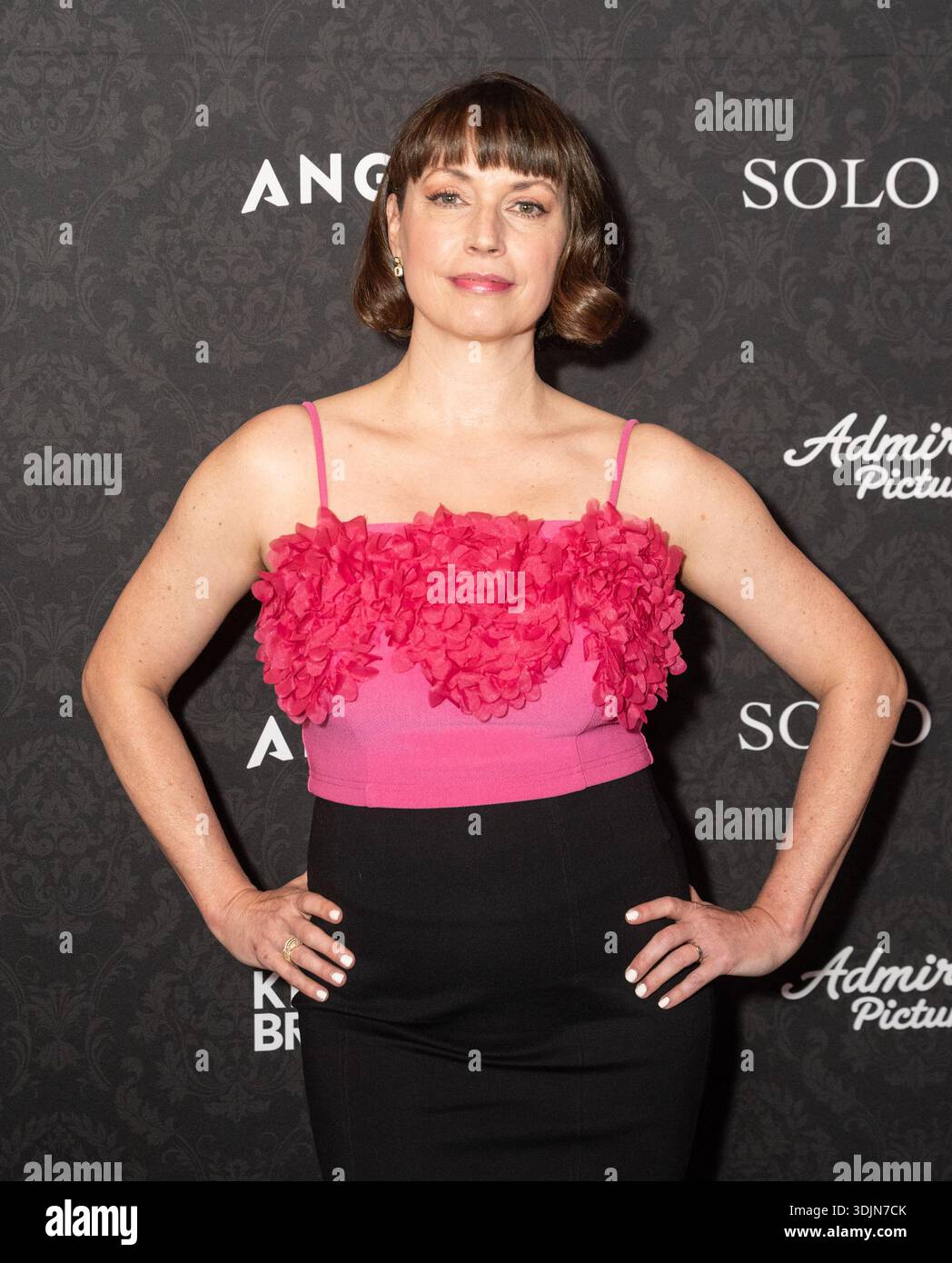 Julie Ann Emery attends premiere of Angel Studios’ movie Solo Mio at ...