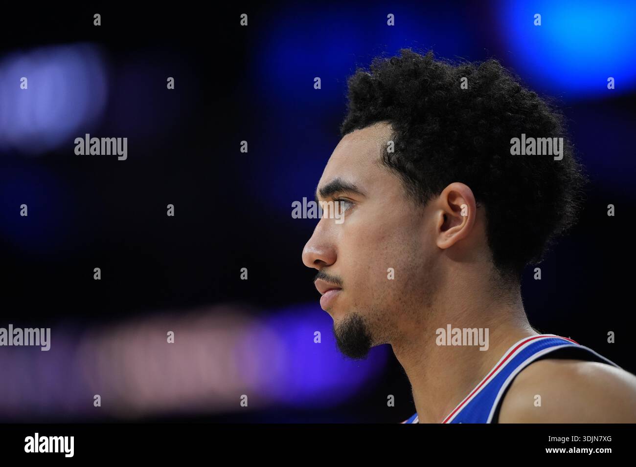 Philadelphia 76ers' Jared McCain plays during an NBA basketball game ...