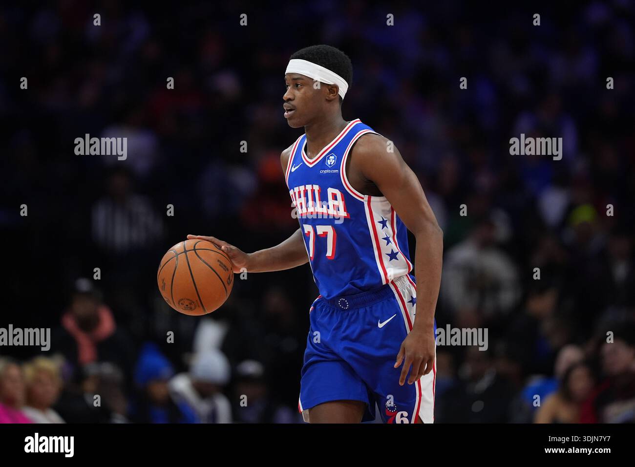 Philadelphia 76ers' VJ Edgecombe plays during an NBA basketball game ...