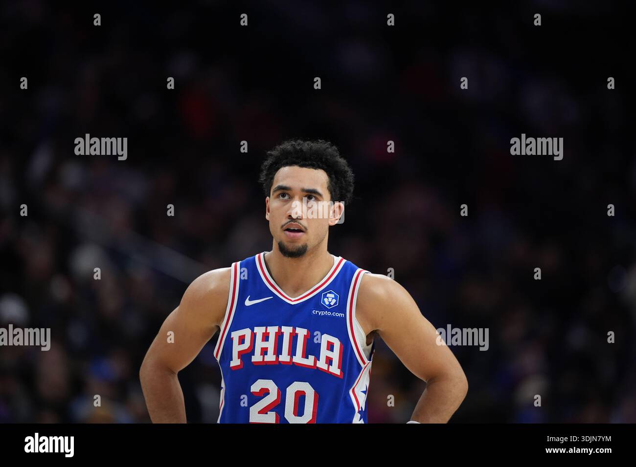 Philadelphia 76ers' Jared McCain plays during an NBA basketball game ...