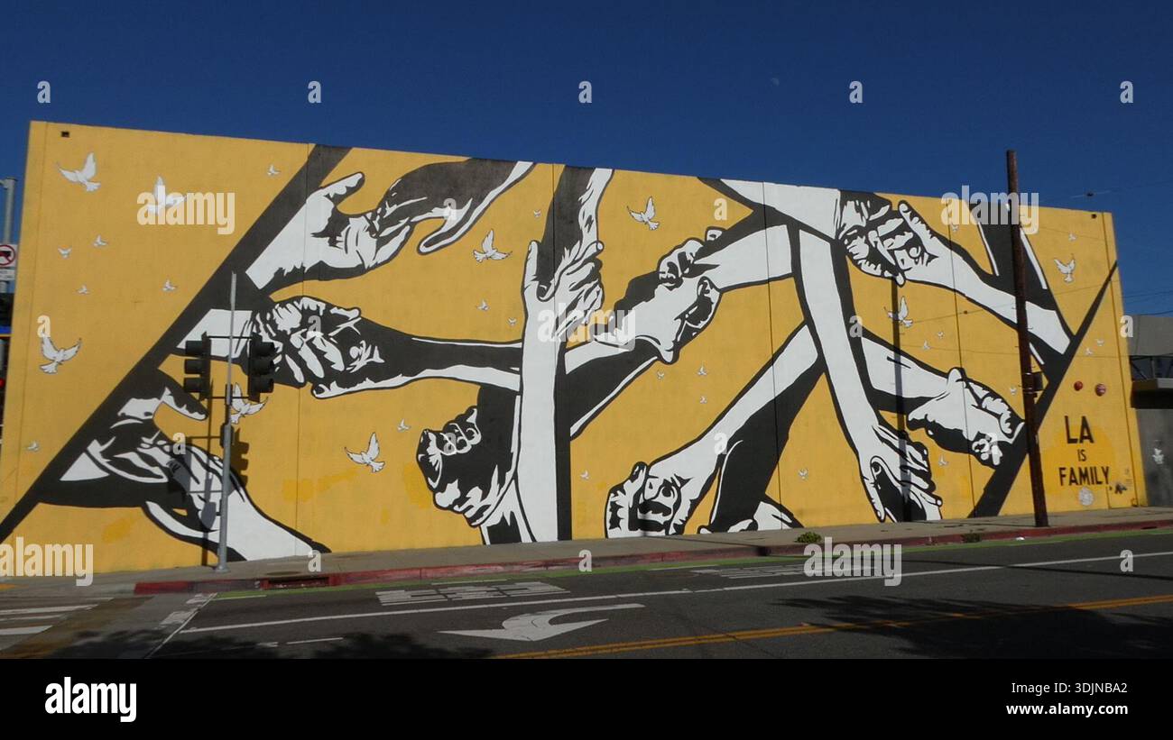 Santa Monica, California, USA 27th January 2026 LA is Family Street Art ...