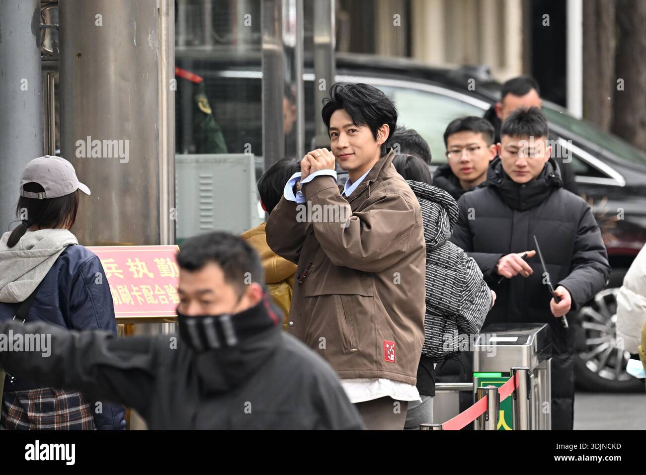 Chinese pop singer and actor Vision Wei attends the second rehearsal ...