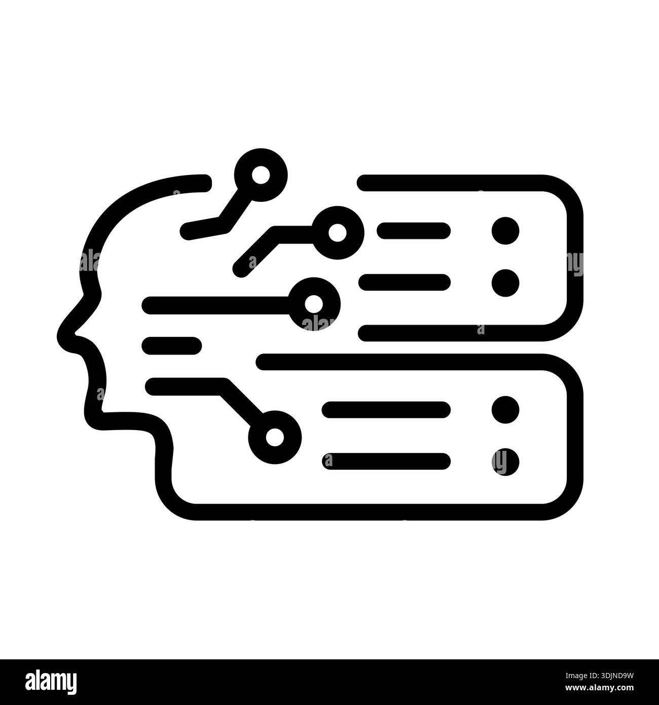 Cyber neural network ai Black and White Stock Photos & Images - Alamy
