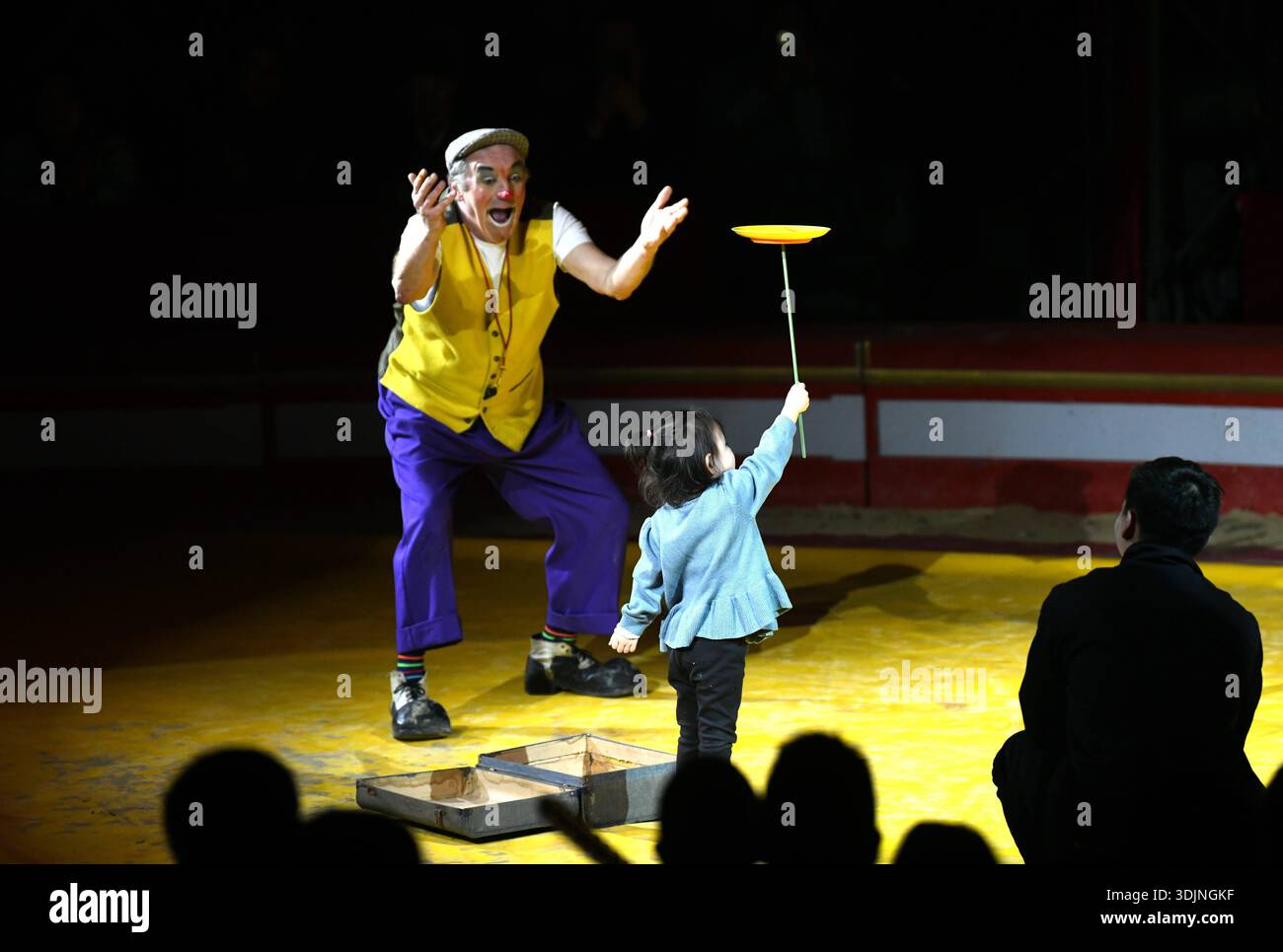 At the pinder circus the event featured acrobats hi-res stock ...