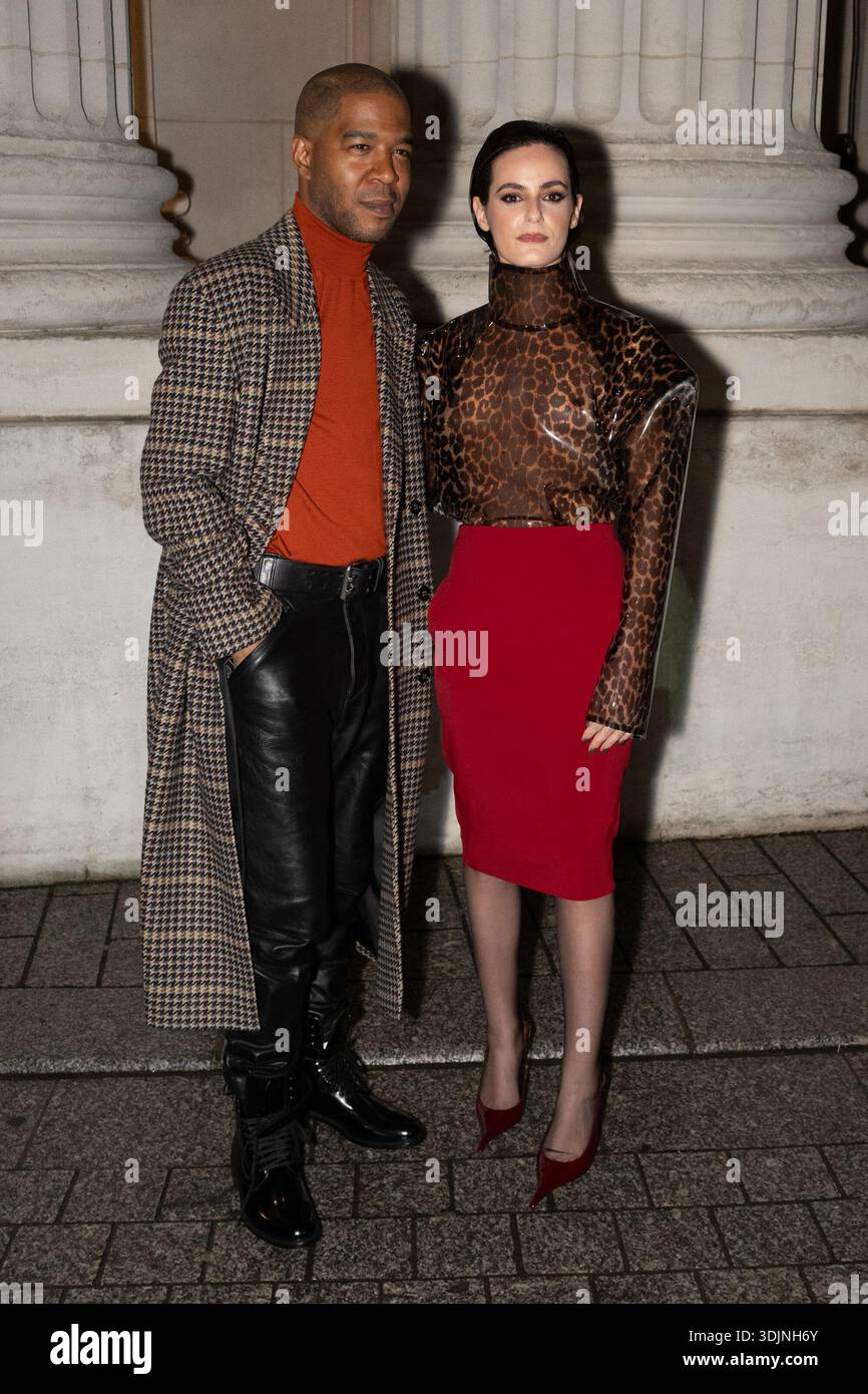 Paris, France. 27th Jan, 2026. Kid Cudi and Lola Abecassis Sartore ...