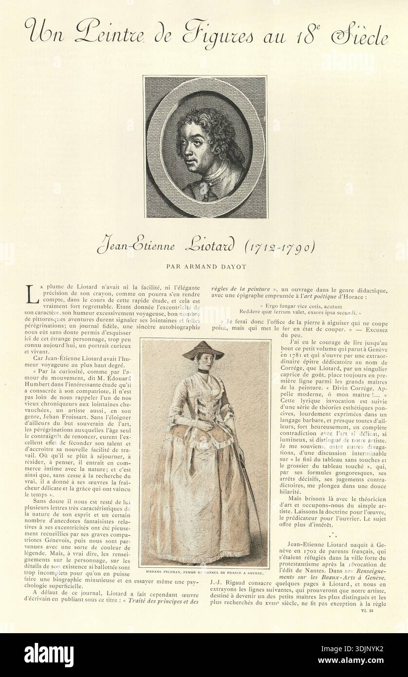 Portrait of Jean-Étienne Liotard or Giovanni Stefano Liotard was a ...