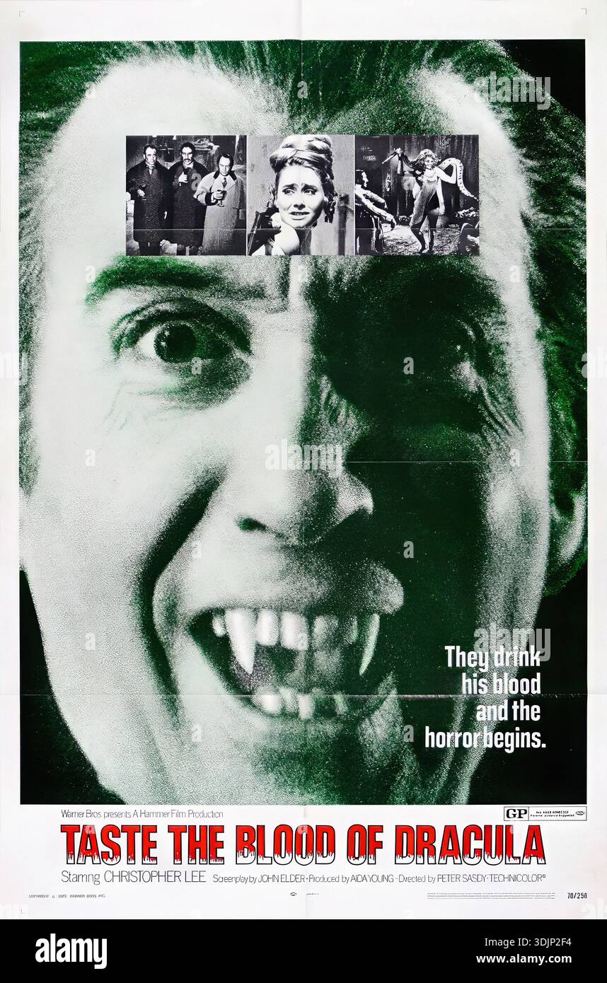 "Taste the Blood of Dracula" - Original Movie Poster Stock Photo - Alamy