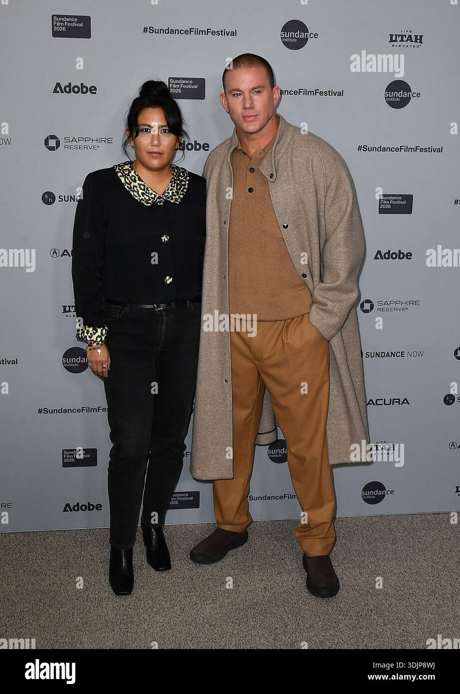 Beth de Araújo, Channing Tatum attend the "Josephine" Premiere during ...