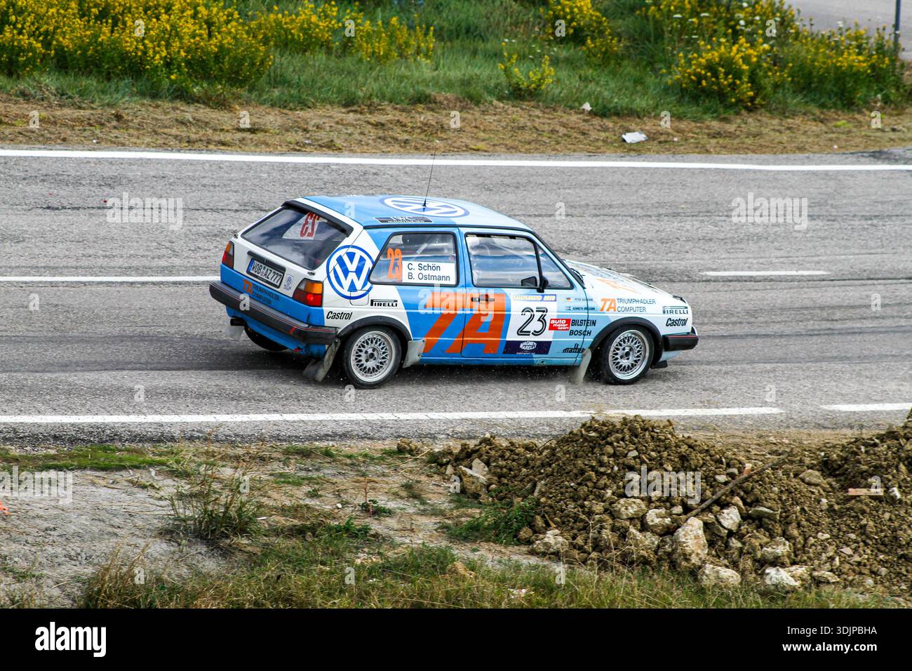 San Marino: 2010 09 01 Rally free event Classic Volkswagen Golf GTI Mk2 ...