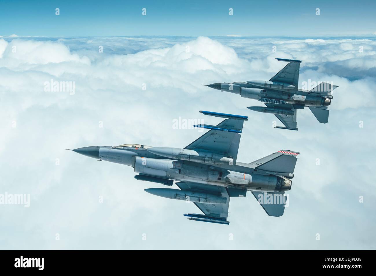 Royal Netherlands Air Force F-16BM and F-16AM Fighting Falcon aircraft ...