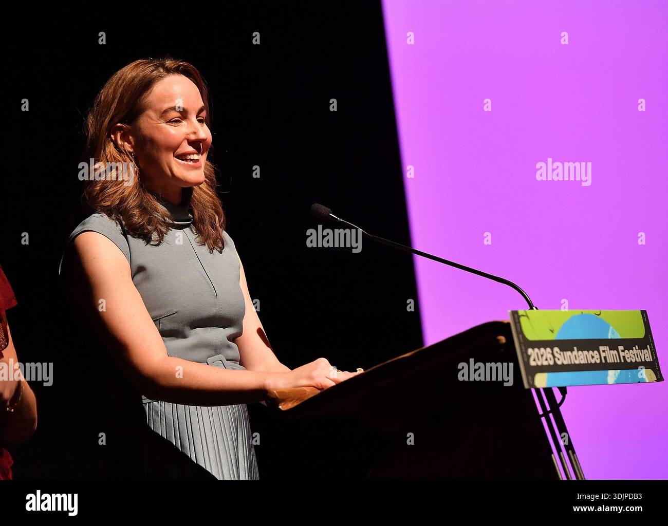 Elizabeth Wolff speaks onstage during the intro the "Give Me The Ball ...