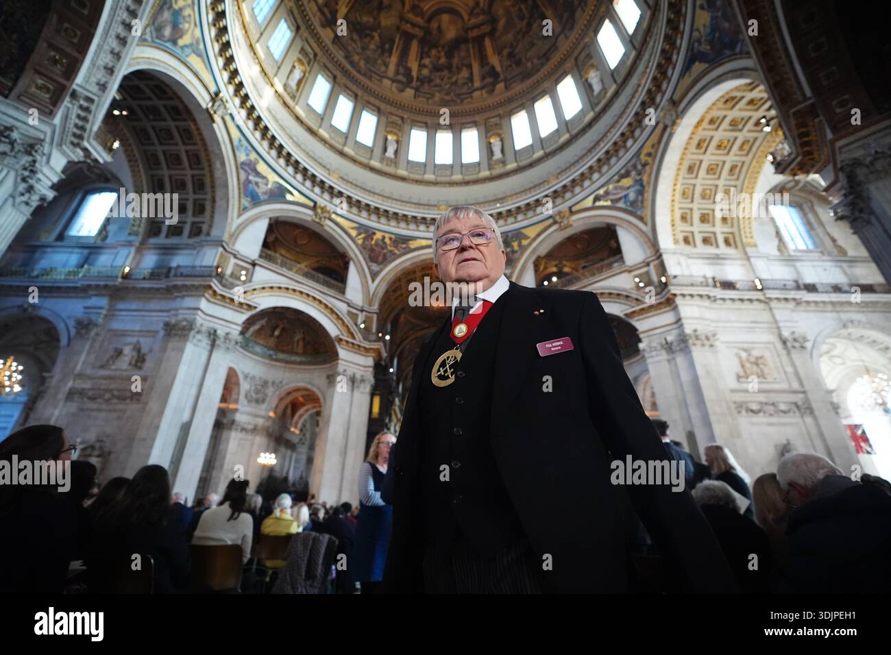 Wandsman Paul Herbage ahead of the Confirmation of Election ceremony ...