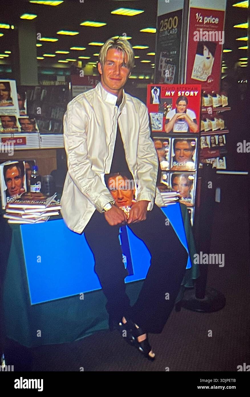 David Beckham promotes his autobiography My Story at WH Smith in London ...